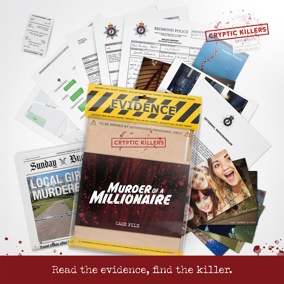 Murder of a Millionaire Case File | Solve the Ultimate Mystery ...