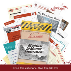 Murder on Mount Mortimer | Snowed-In Detective Game – Cryptic Killers